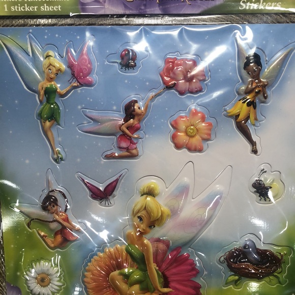 Disney | Office | Disney Fairies Tinkerbell Puffy Stickers | Poshmark